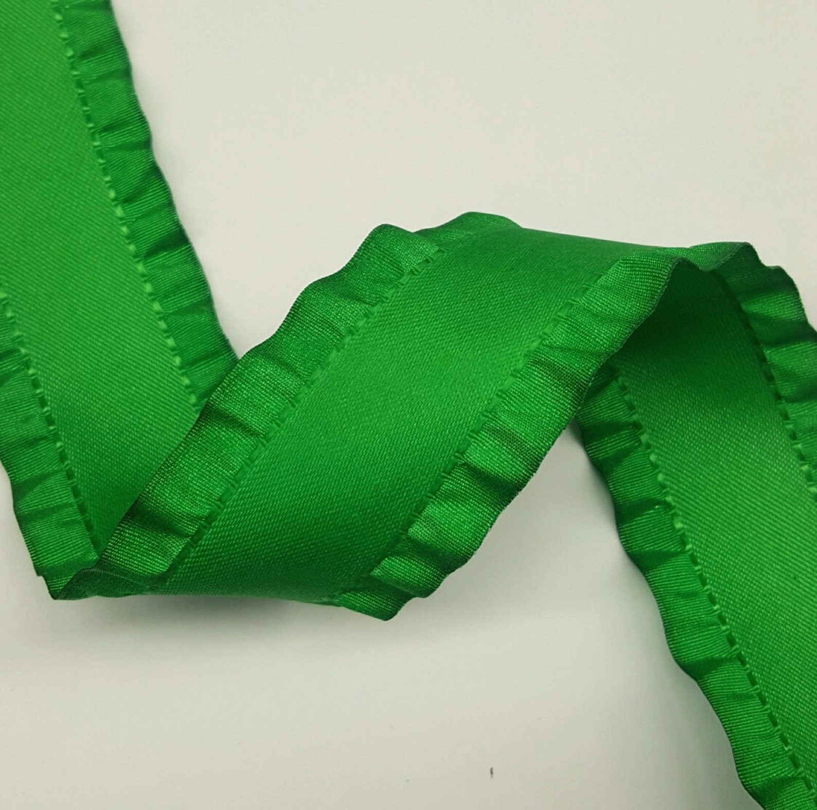 1.5 Double Ruffle Ribbon 5 Yard Reel 100% Polyester - Etsy