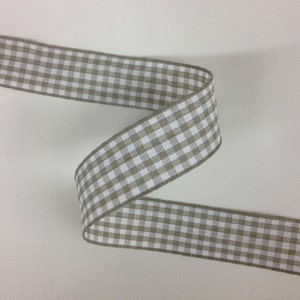 3/4'' Inch Pink and White Checkered Ribbon, Cotton Ribbon Selling per ...