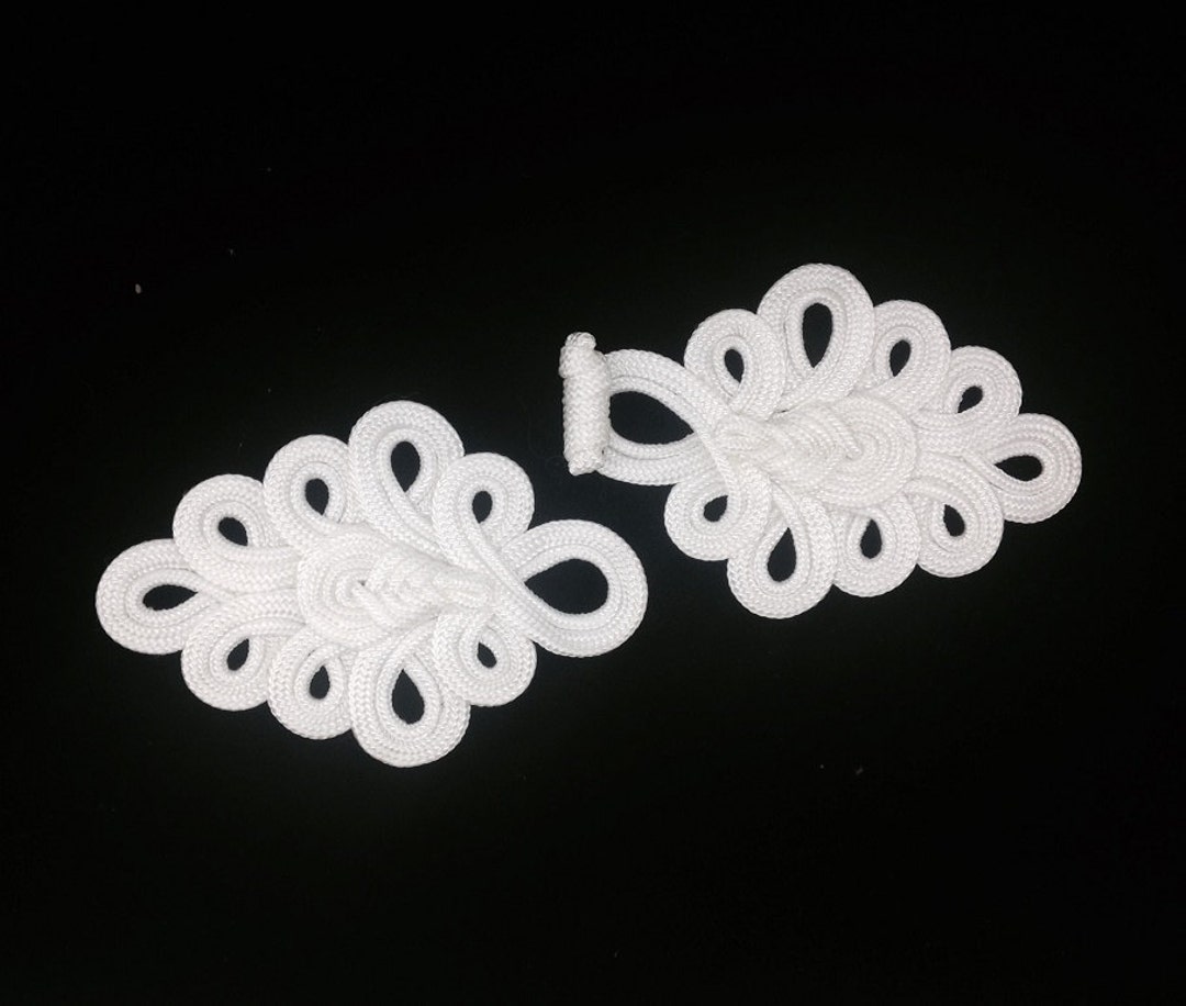 Sewing Fasteners Chinese Closure Knot Cheongsam Frog Buttons (off White ...