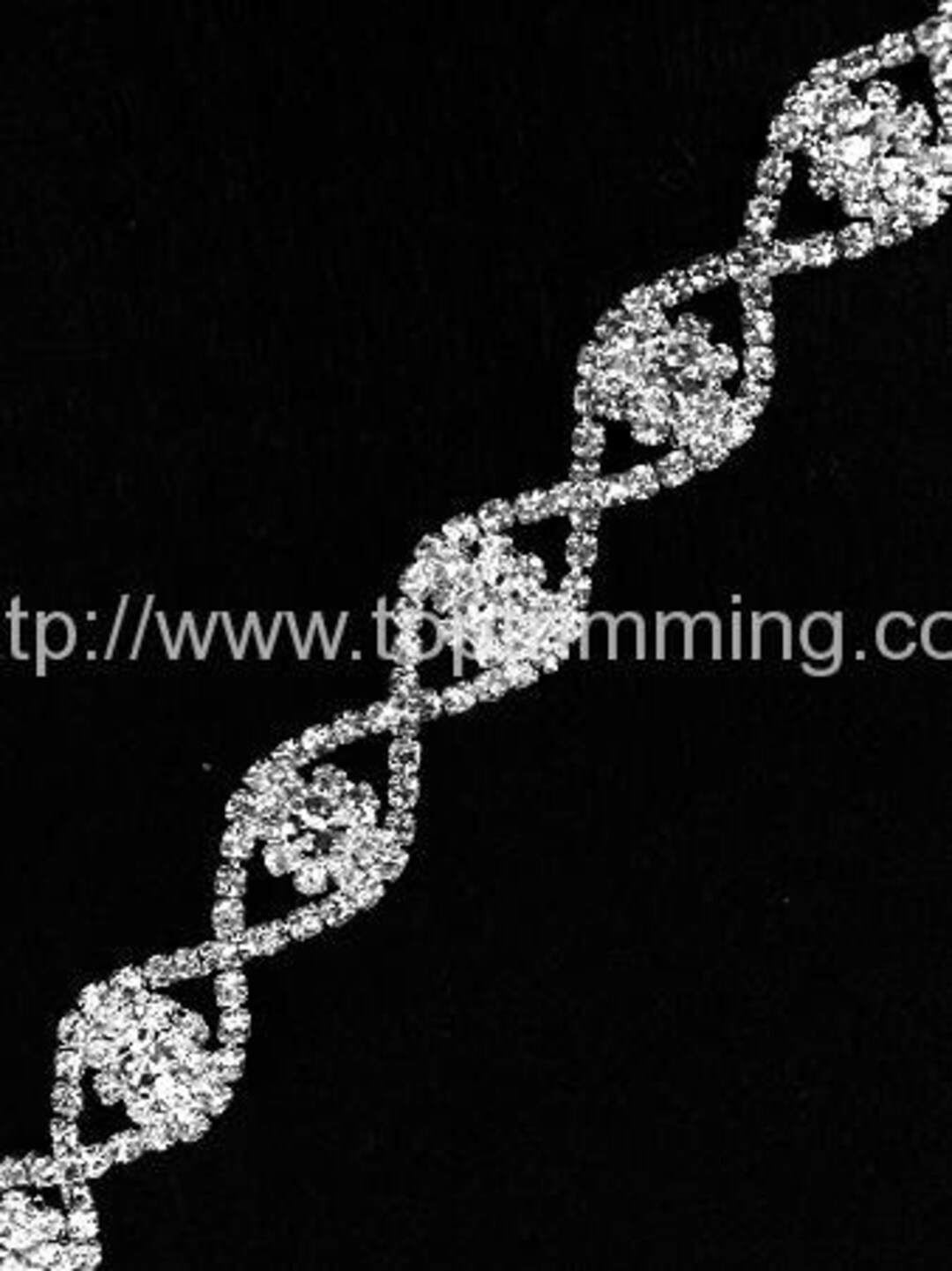 Rhinestone Crystal/silver Band, Wedding Accessories - Etsy