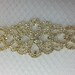 Crystal Applique, Rhinestone Applique, Wedding Applique, Beaded Crystal ...