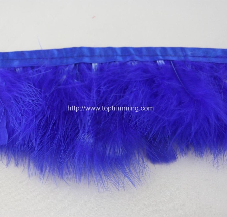 Marabou Turkey Fluff Feather Fringe Trim 3'4long - Etsy