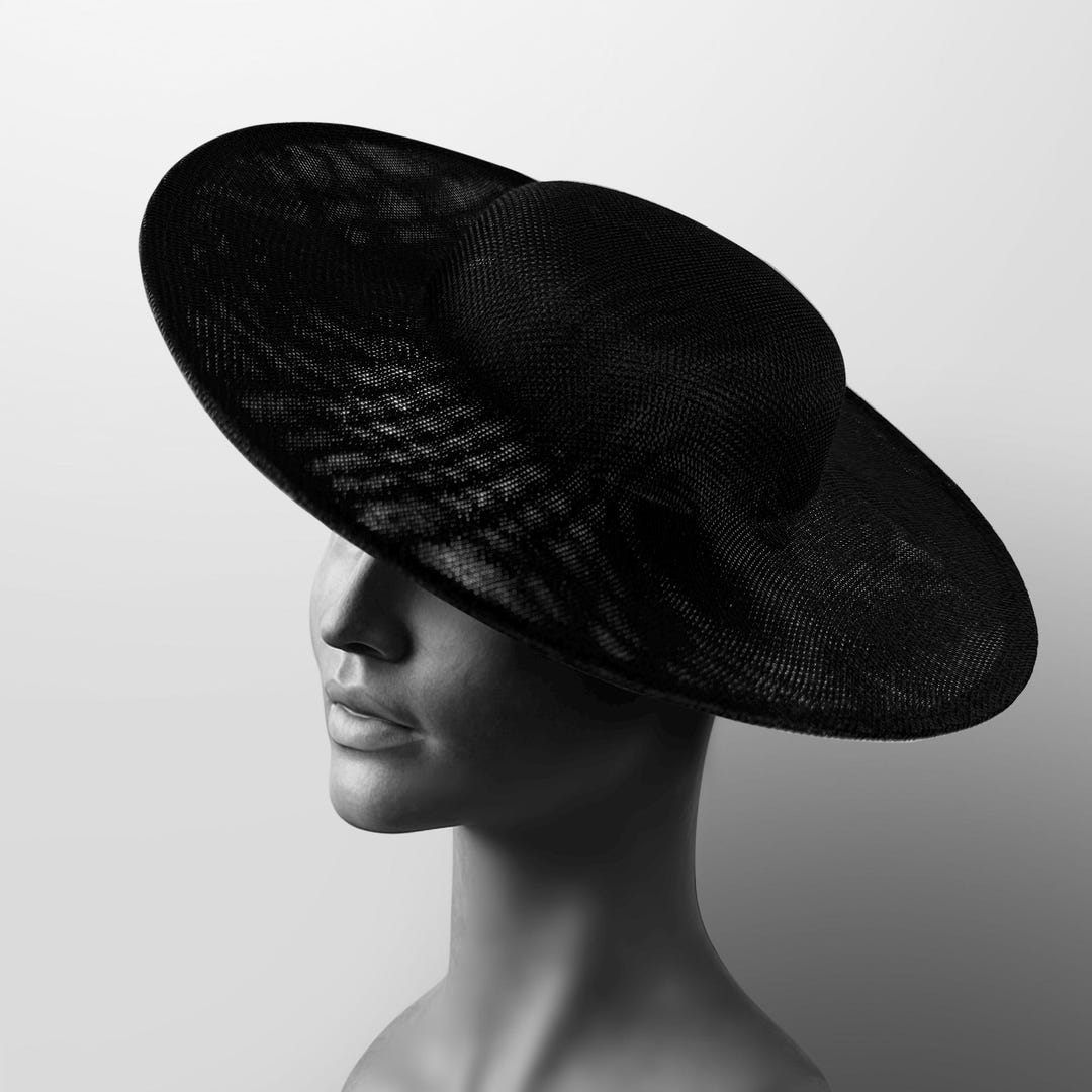 Small Buckram Boater Fascinator Base – 11.75” Round DIY Millinery ...