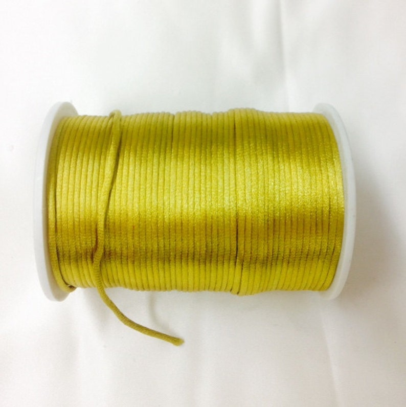 Cordón de cola de rata satinado 2.5mm para macramé joyas - Etsy España