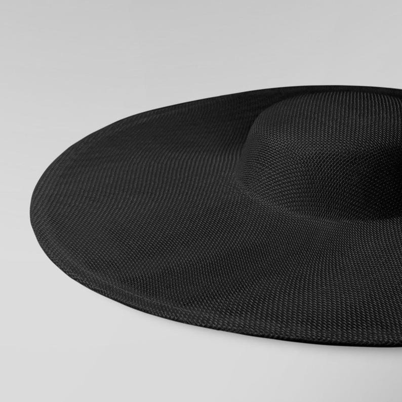 Large Buckram Boater Fascinator Base – 14.5” Round DIY Millinery ...
