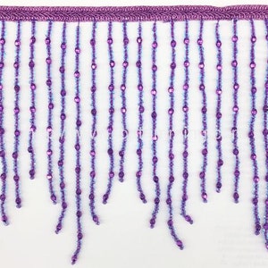 BEADED FRINGE 6" Long Sold by Yard - Etsy