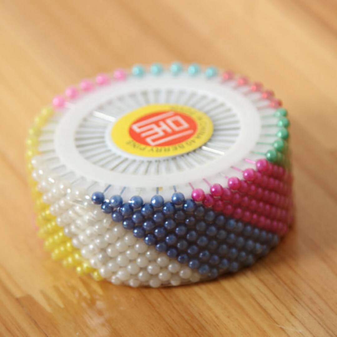 480PCS 1.5" Decorative Colorful Round Pearl Straight Head Pins - Etsy