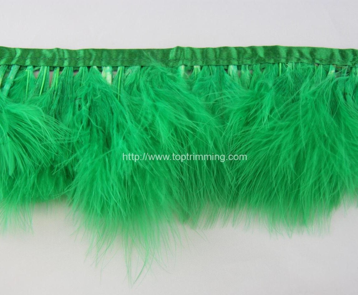 Marabou Turkey Fluff Feather Fringe Trim 34long | Etsy