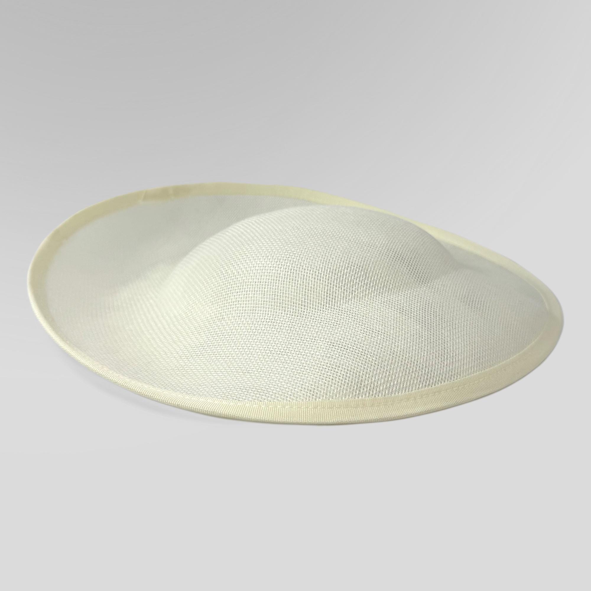 Large Buckram Saucer Fascinator Base – 11” Diameter With 1.75” Brim ...