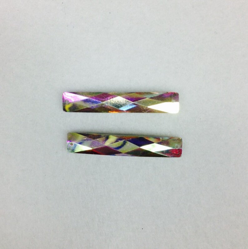 Resin Stone Crystal AB Rectangle Shape Selling per Pack - Etsy