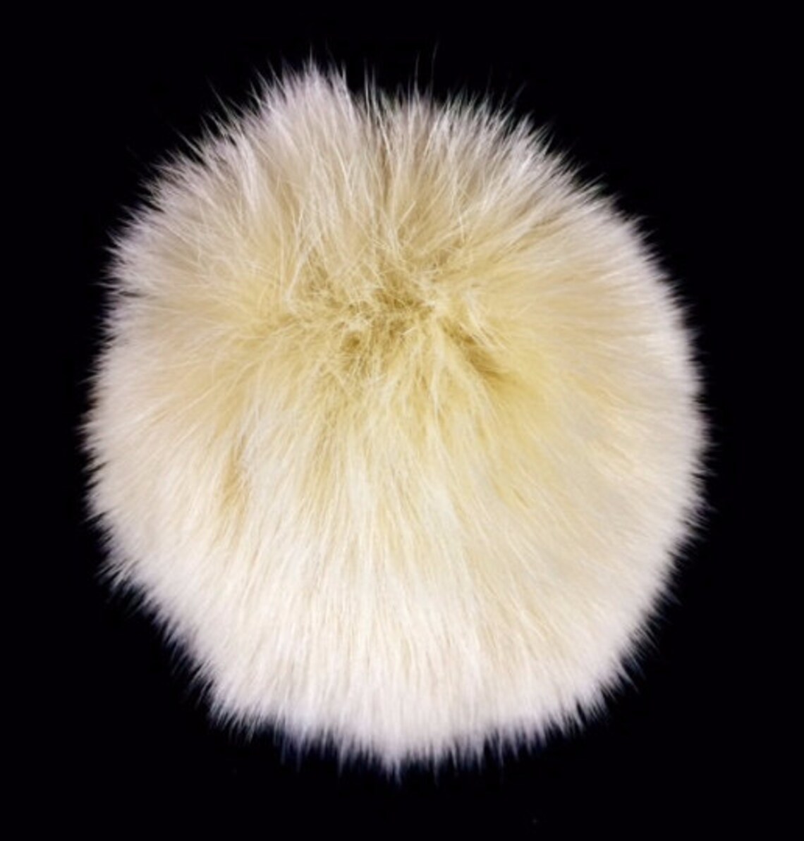 Black Natural Genuine Fur Pom Pom Ball 3 - Etsy
