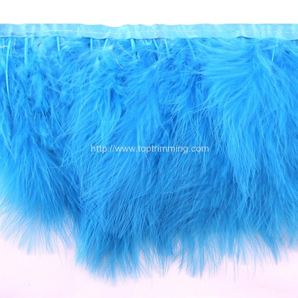 Marabou Turkey Fluff Feather Fringe Trim 67long | Etsy