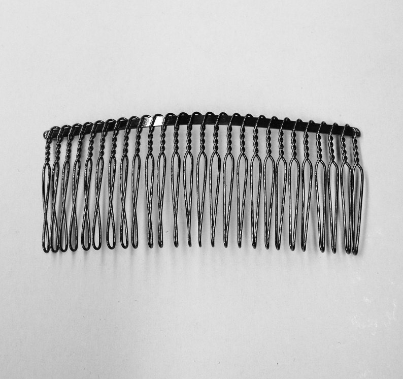 Silver Metal Wire Hair Comb for Bridal Veil Craft 3 3/4inch - Etsy