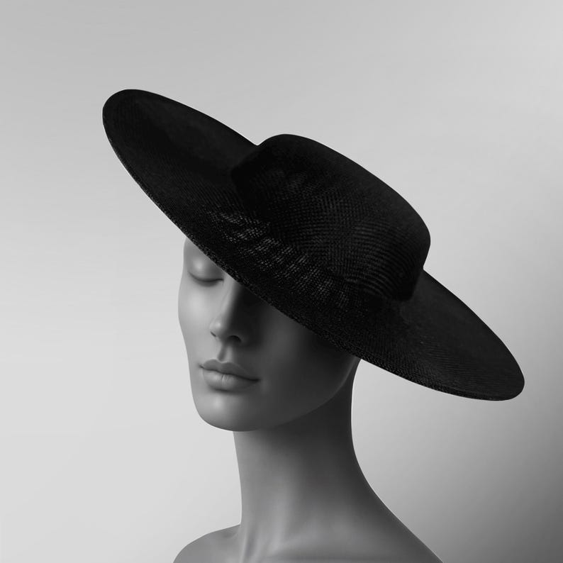 Small Buckram Boater Fascinator Base – 11.75” Round DIY Millinery ...