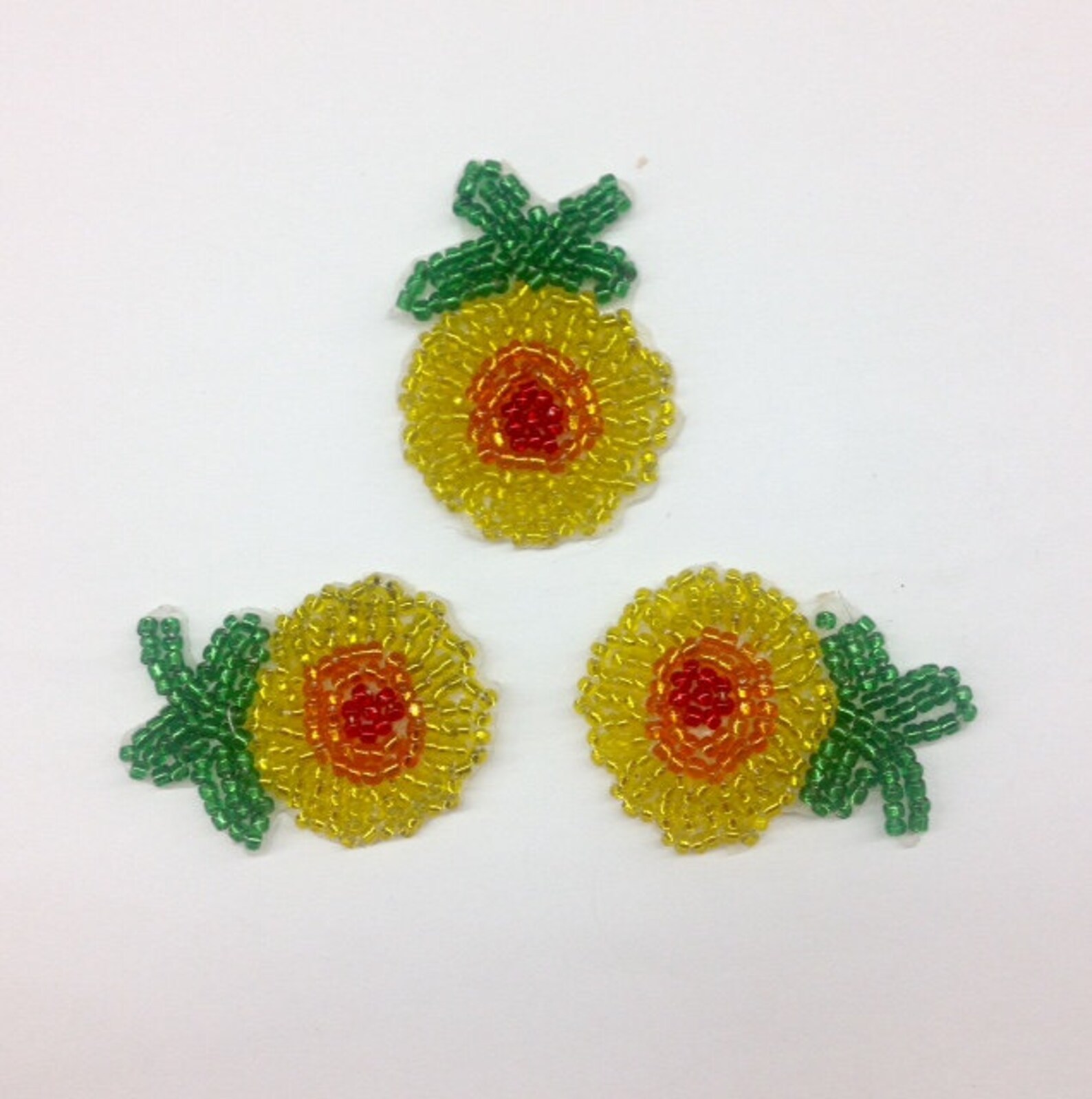 6 Pieces Listing Cute Mini Beaded Flower Applique Sew on or Glue On - Etsy