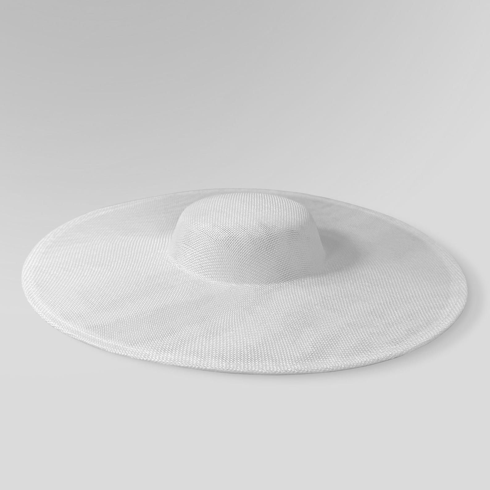 Large Buckram Boater Fascinator Base – 14.5” Round DIY Millinery ...