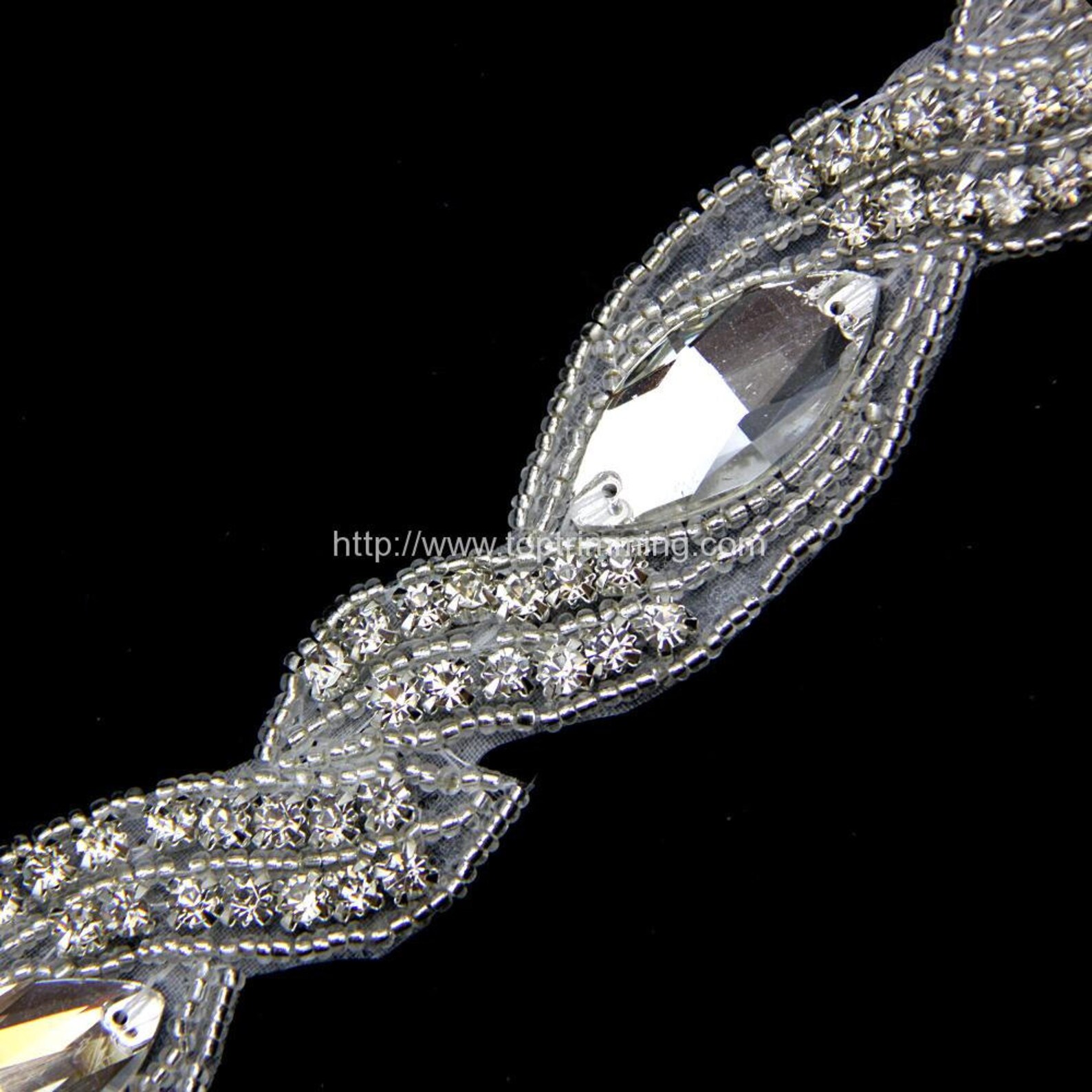 Rhinestone Crystal Trim, Wedding Accessories - Etsy