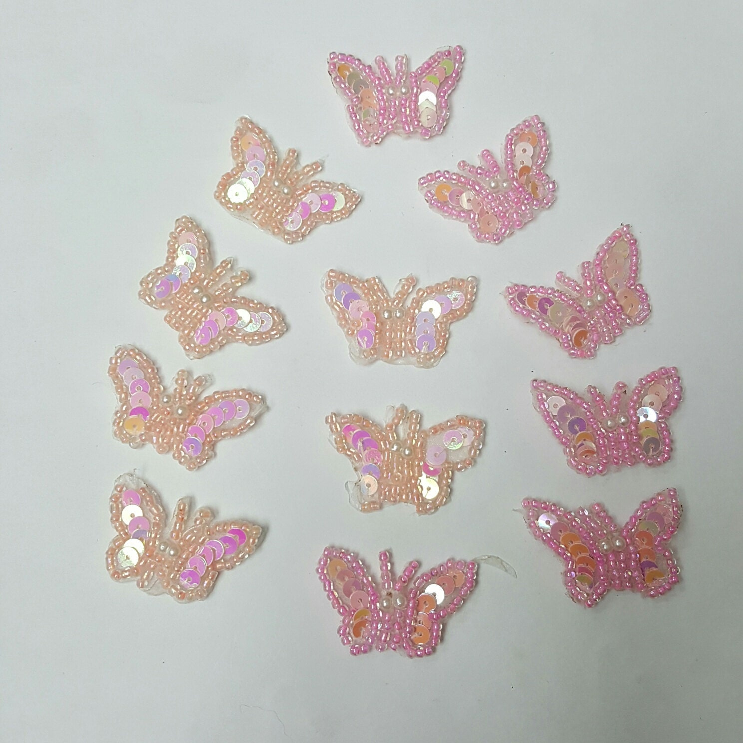 Mini Beaded & Sequin Butterfly 12 Pieces - Etsy