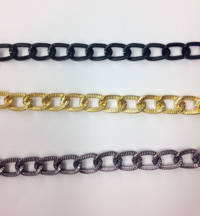 Plated Aluminum Chains Fancy chainsAnchor | Etsy