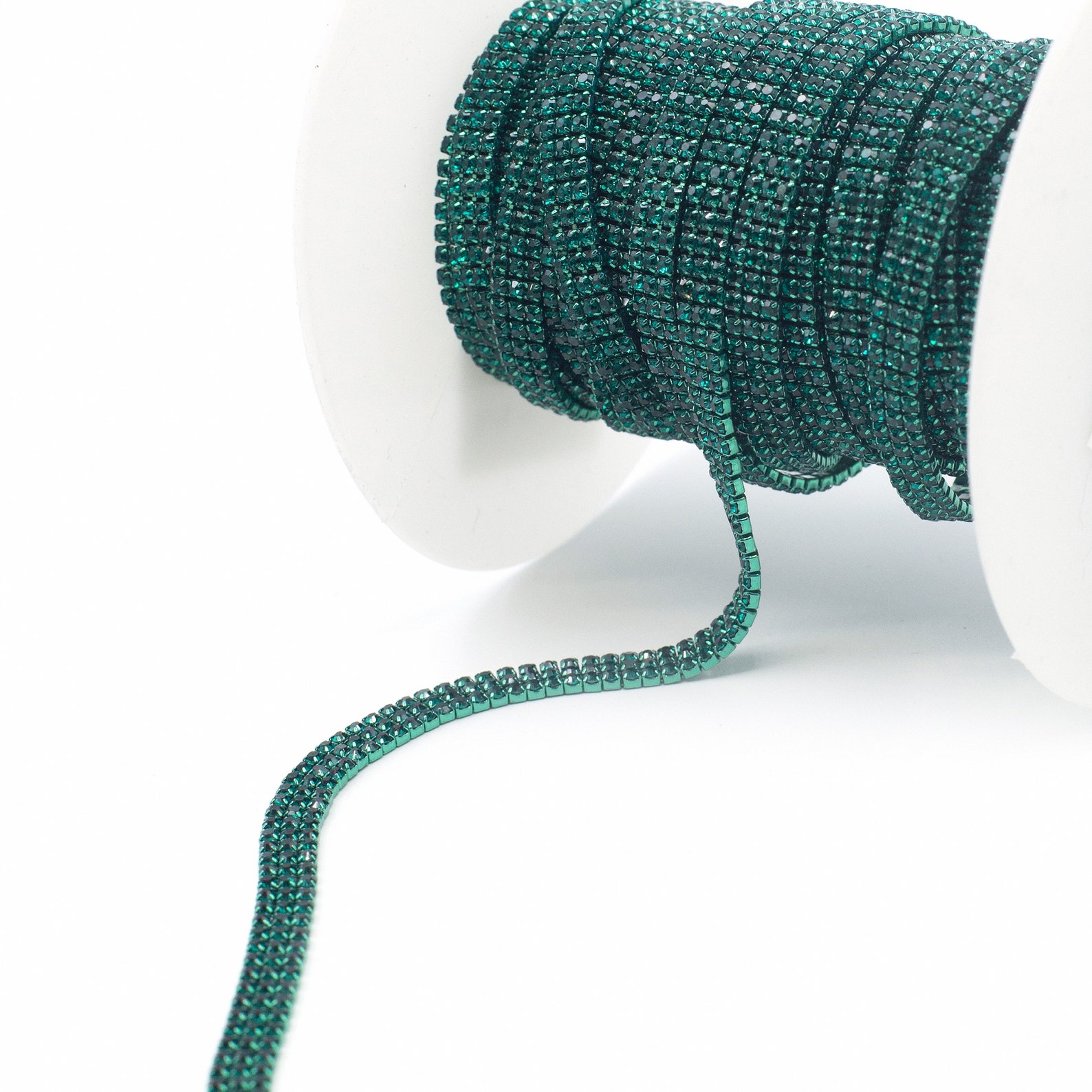 Premium Crystal Rhinestone Chain 3 Rows SS12 for Apparel and - Etsy