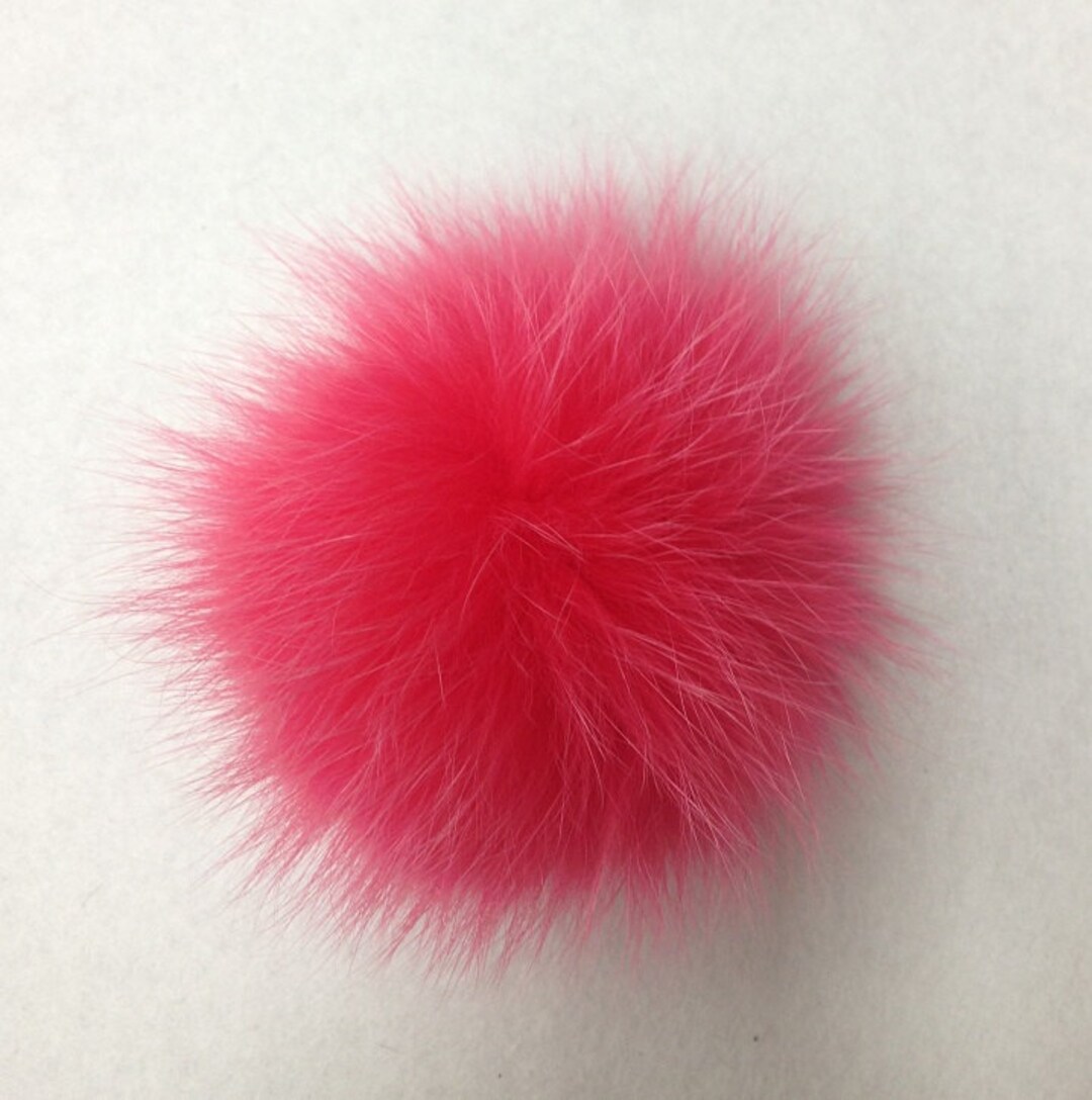 Piel genuina Natural Pom Pom Ball 3''3.5'' Pulgadas, Precio del pelo ...