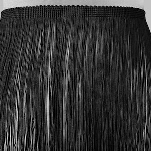 Long Chainette Fringe - 12” to 40” Lengths - Premium Fabric Trim for ...