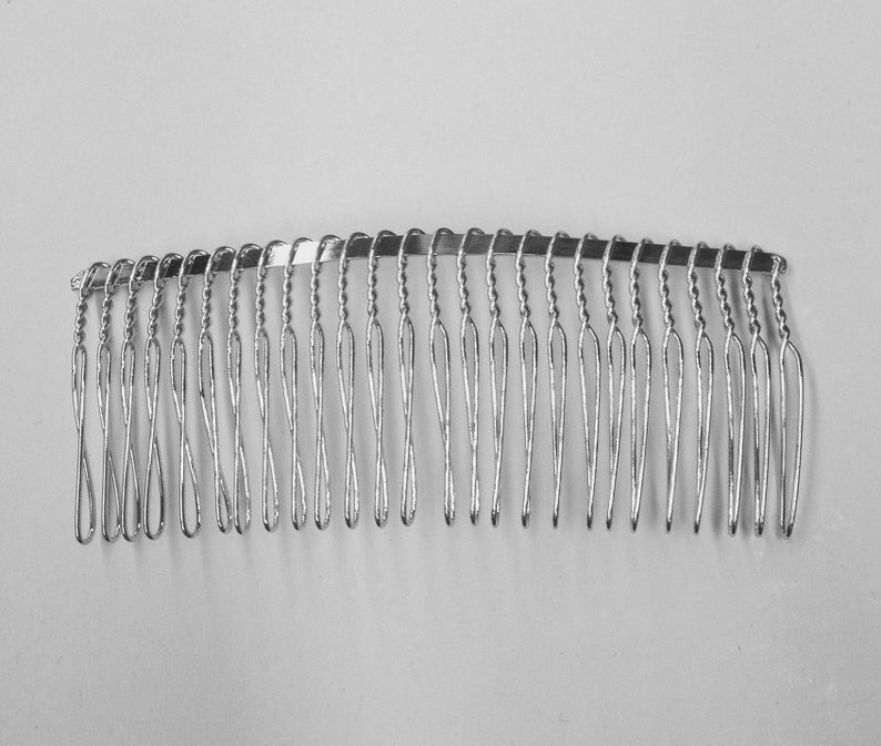 Silver Metal Wire Hair Comb for Bridal Veil Craft 3 3/4inch - Etsy