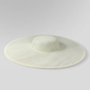Large Buckram Boater Fascinator Base – 14.5” Round DIY Millinery ...