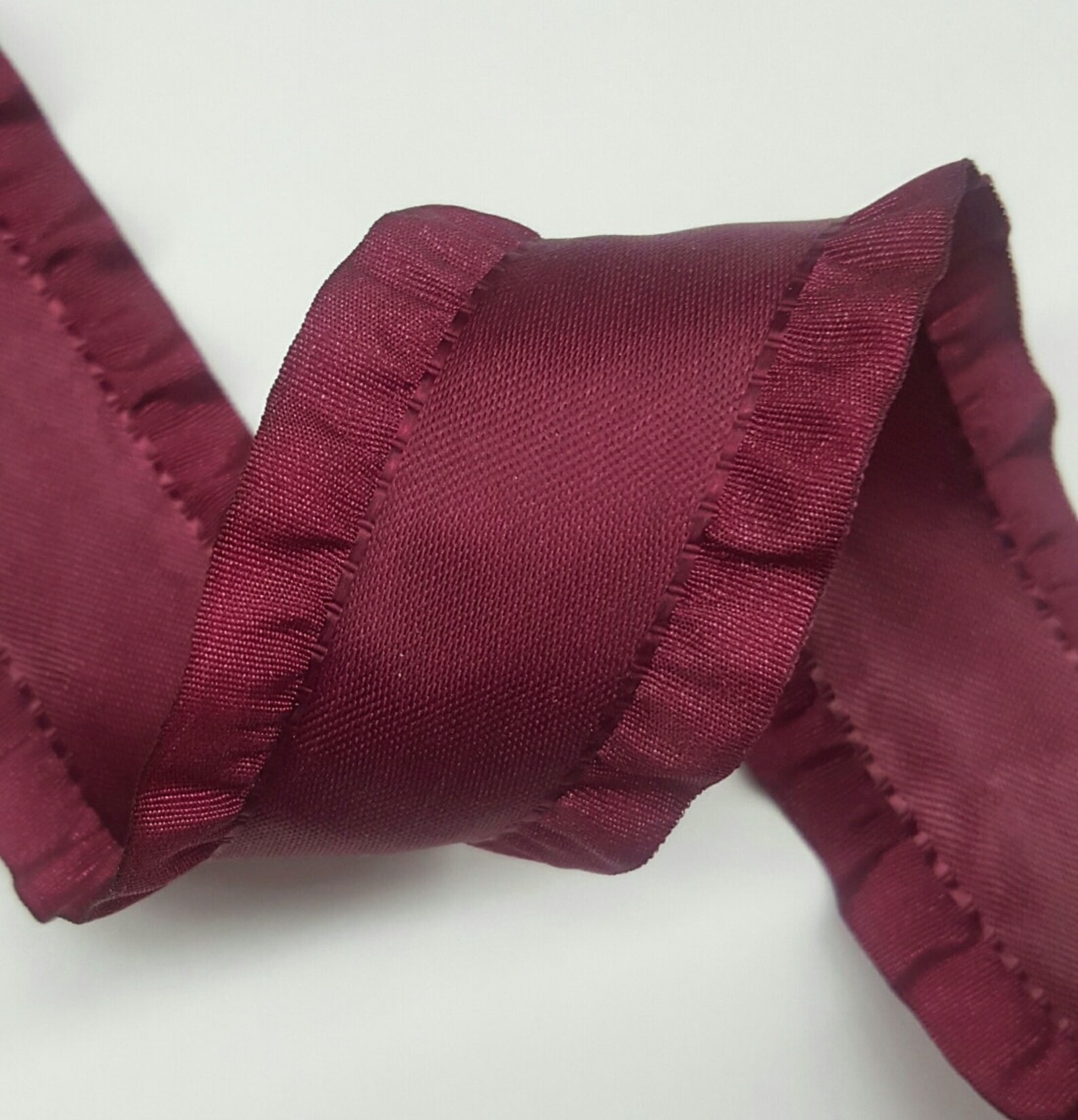 7/8" Double Ruffle Ribbon 6 Yard Reel (100% Polyester) - Etsy