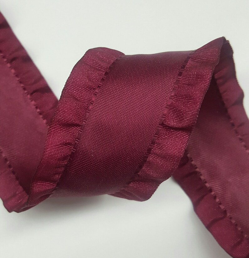 7/8" Double Ruffle Ribbon 6 Yard Reel (100% Polyester) - Etsy