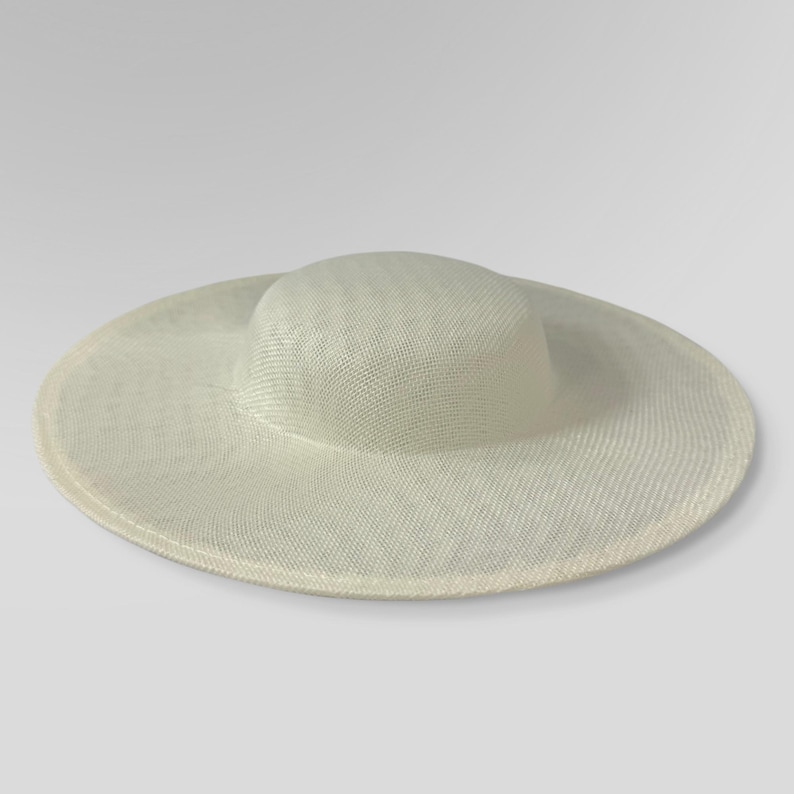 Small Buckram Boater Fascinator Base – 11.75” Round DIY Millinery ...