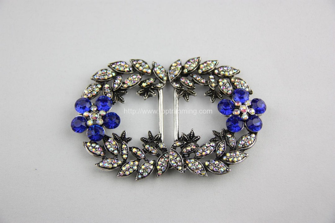 Vintage Rhinestone Belt Buckle, Rhinestone Closures. - Etsy