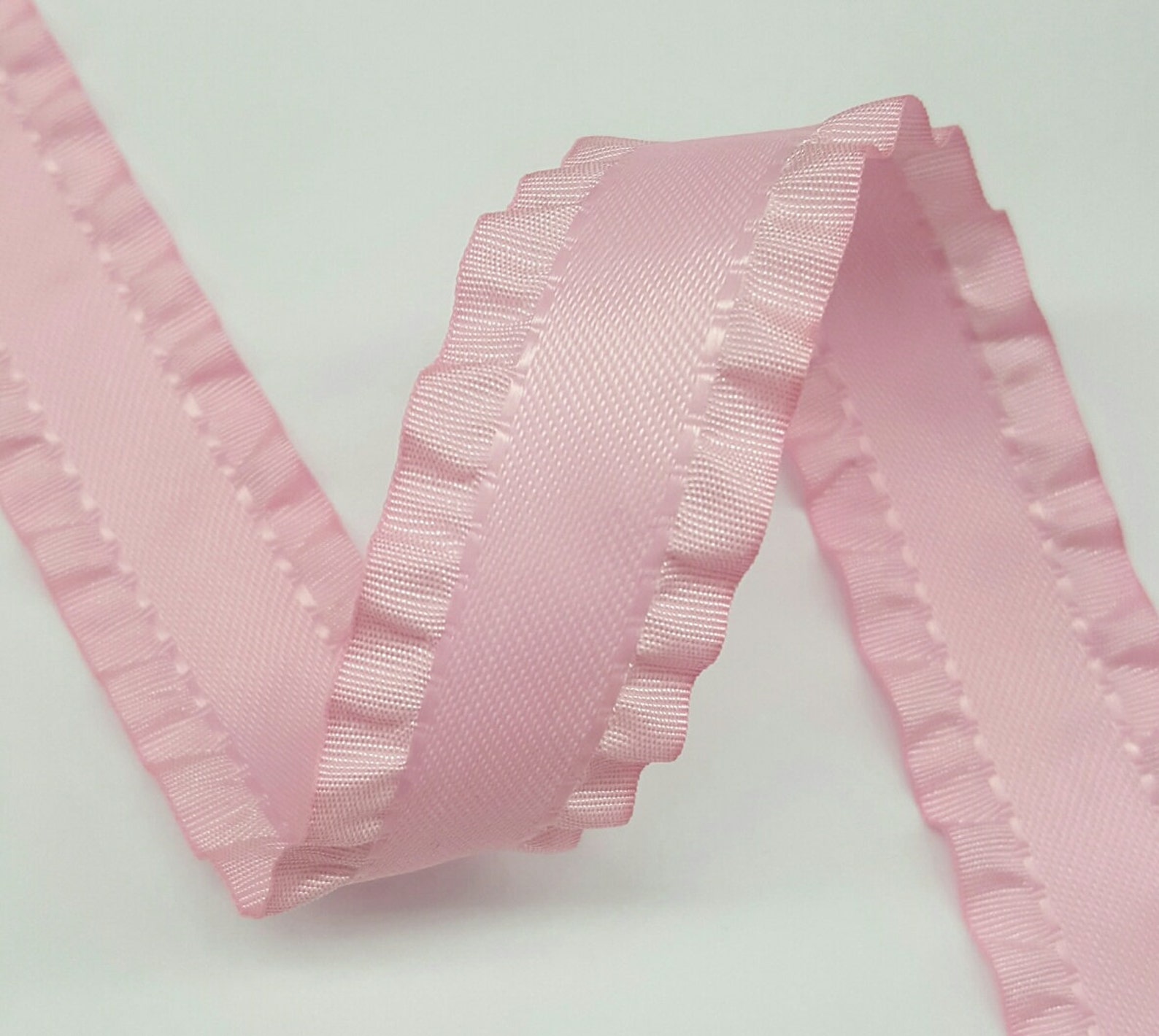 1.5" Double Ruffle Ribbon 5 Yard Reel (100% Polyester) - Etsy