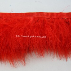 Marabou Turkey Fluff Feather Fringe Trim 3'-4”long - Etsy