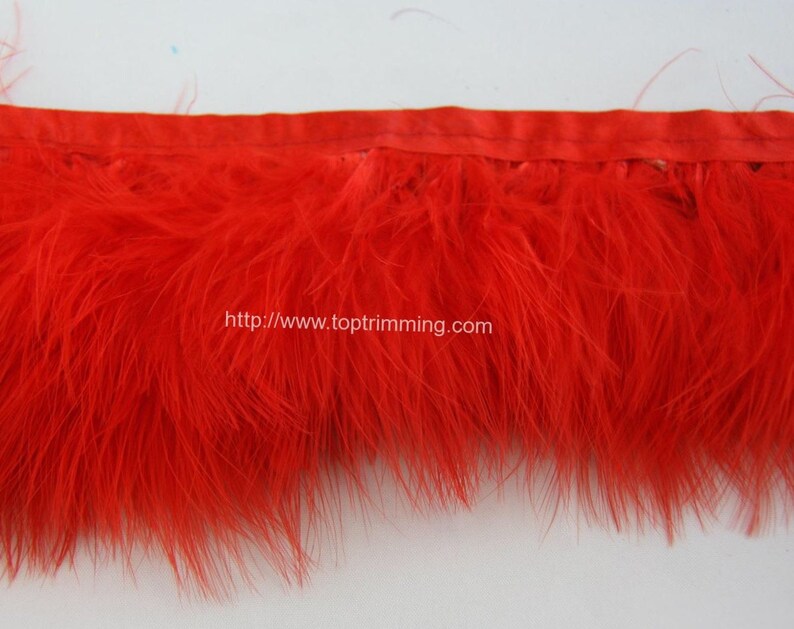 Marabou Turkey Fluff Feather Fringe Trim 3'-4”long - Etsy