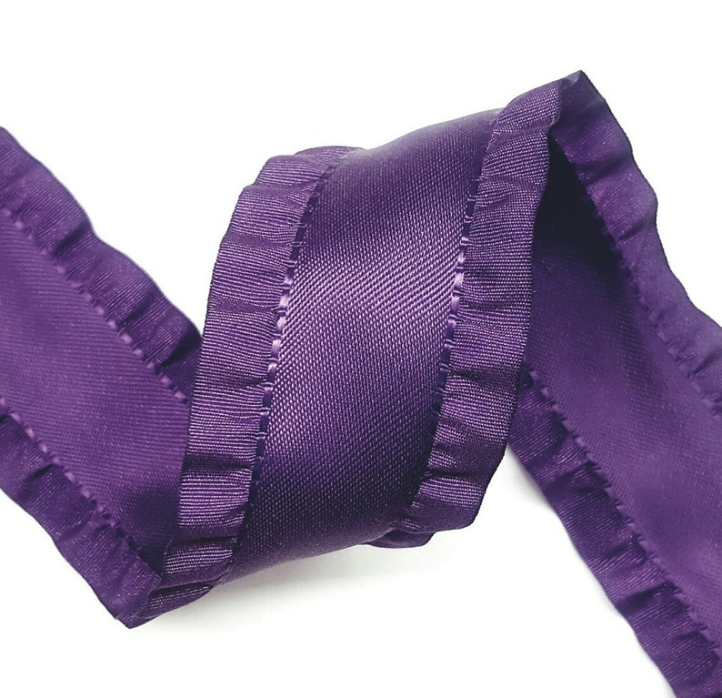 7/8" Double Ruffle Ribbon 6 Yard Reel (100% Polyester) - Etsy