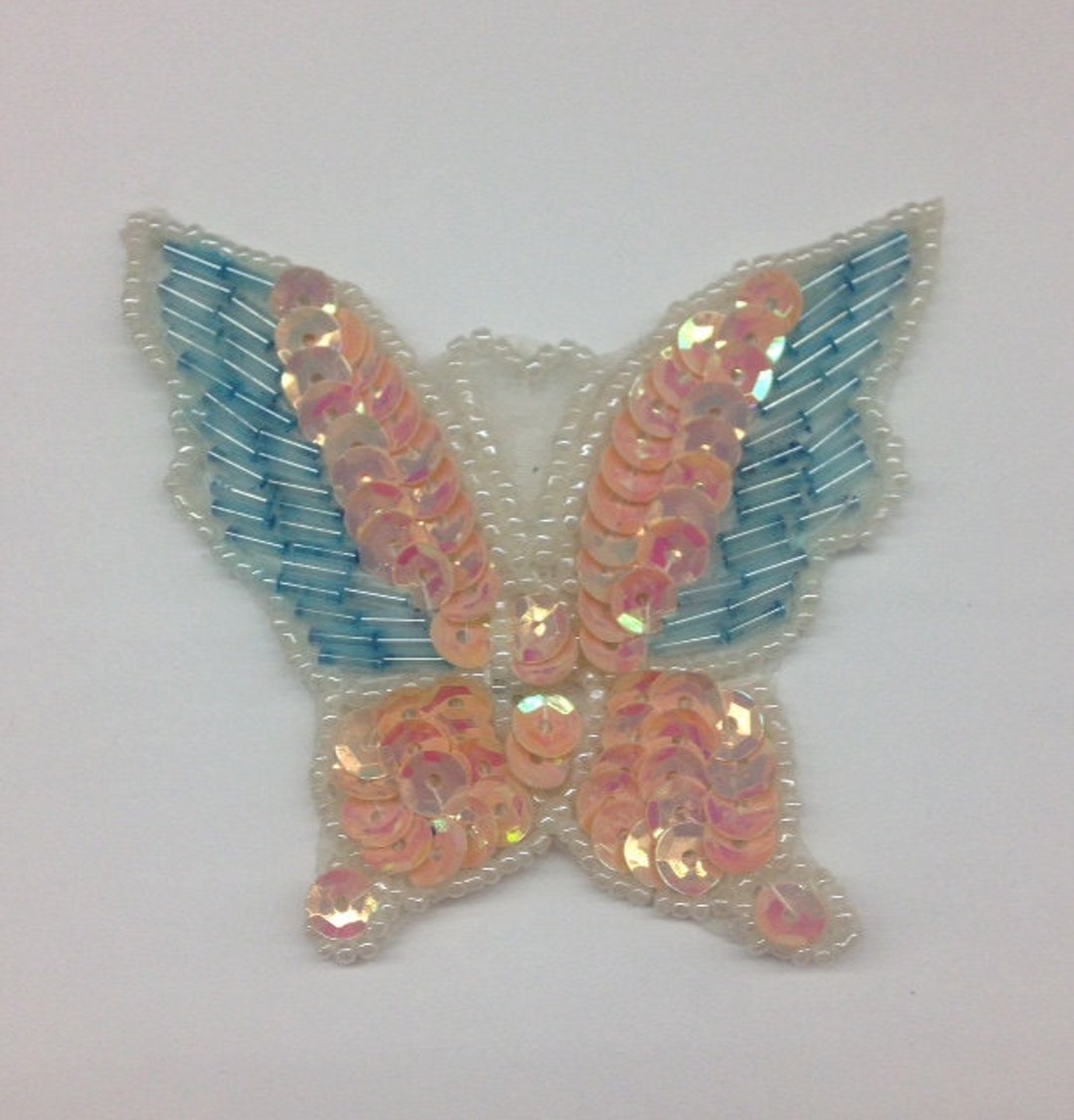 4pcs Sequins & Beaded Butterfly (medium) Applique Patch(2.75" X 3") - Etsy