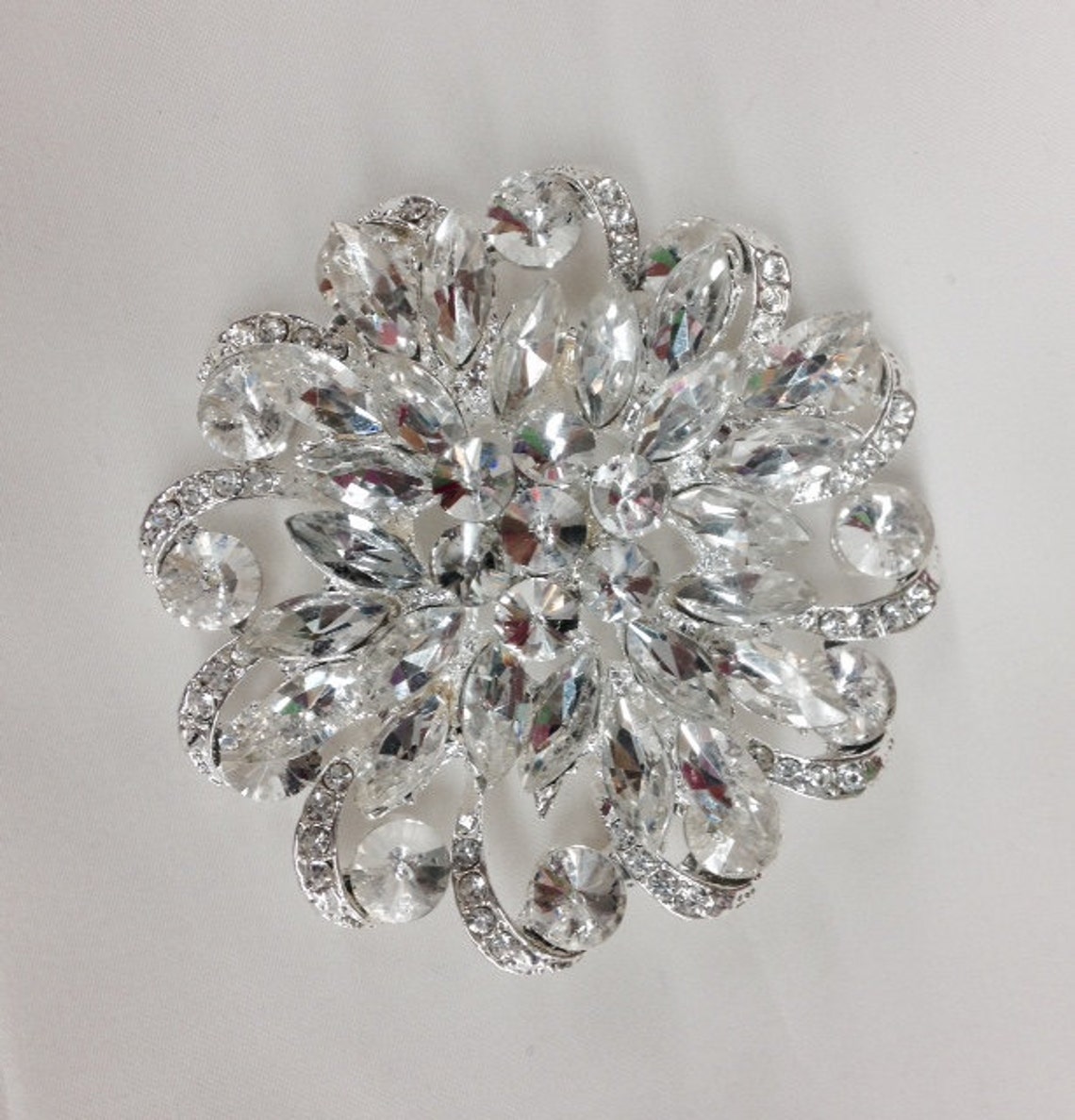 Rhinestone Brooch Pin Supply DIY Flatback Embellishment - Etsy