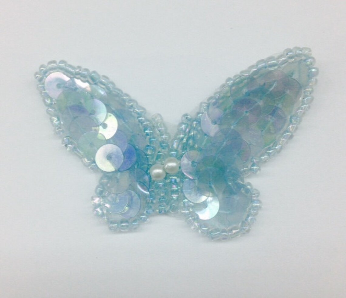 5pcs per Pack1.75x1.50 Beaded Sequins Butterfly | Etsy