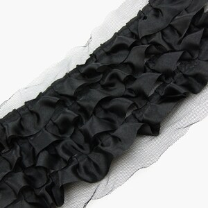 White Chiffon Ruffles Trim, Chic Chiffon Ruffle Fabric, Tutu Dress ...