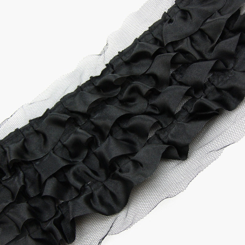 White Chiffon Ruffles Trim Chic Chiffon Ruffle Fabric Tutu - Etsy