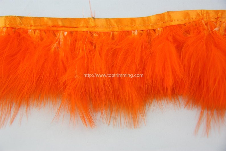 Marabou Turkey Fluff Feather Fringe Trim 34long - Etsy