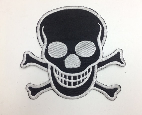 Skull Cross Pirate Applique Patch Sew or Iron | Etsy