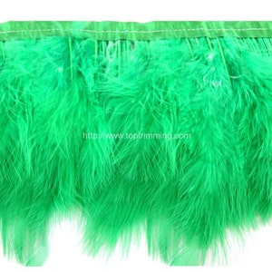 Marabou Turkey Fluff Feather Fringe Trim 6"-7”long - Etsy