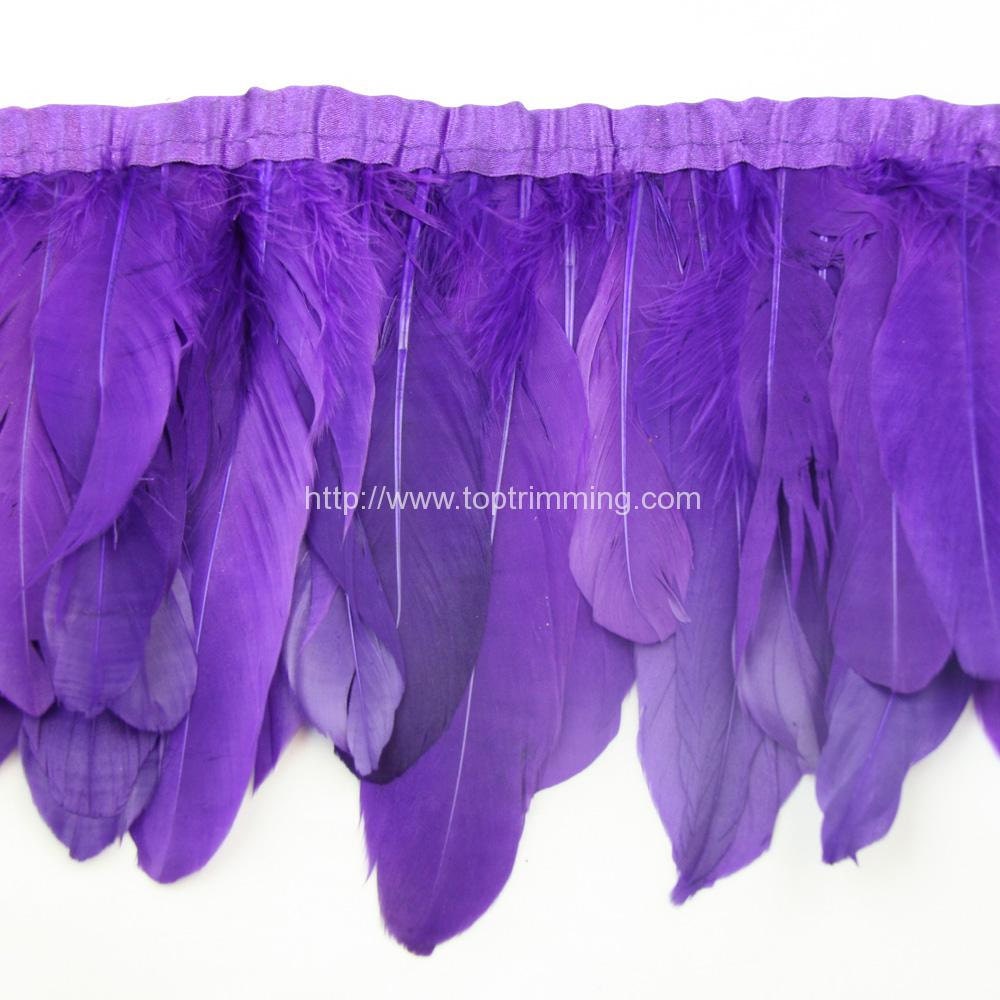 Duck Duck Goose Purple Feather Fringe selling per Yard | Etsy