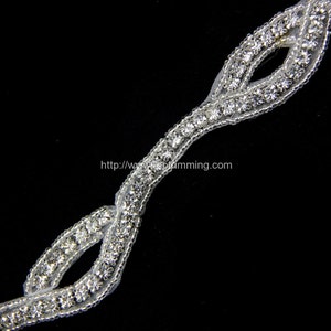 Rhinestone Crystal/silver Trim - Etsy