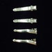 Mini Alligator Hair Clips With Teeth in Silver Metal Tone. 1 Inch Long ...