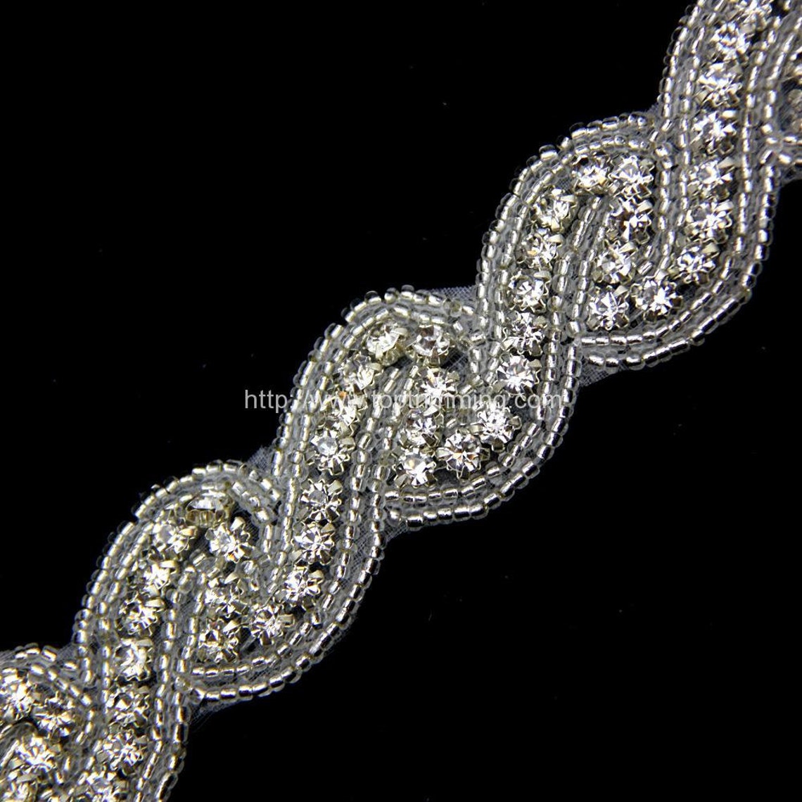 Rhinestone Crystal Trimming Sew on or Iron on Bridal - Etsy
