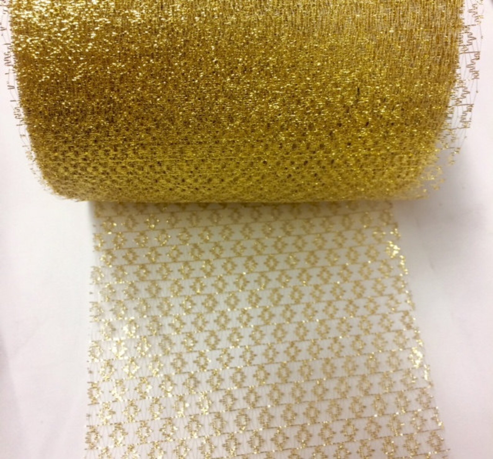 6 Wide Metallic Gold Lace Ribbon Price per 4 Yards | Etsy