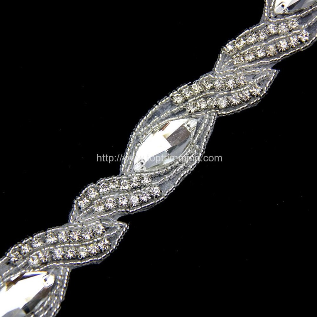 Rhinestone Crystal Trim, Wedding Accessories - Etsy